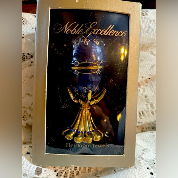 Art | Noble Excellence Blue Egg And Holder | Poshmark